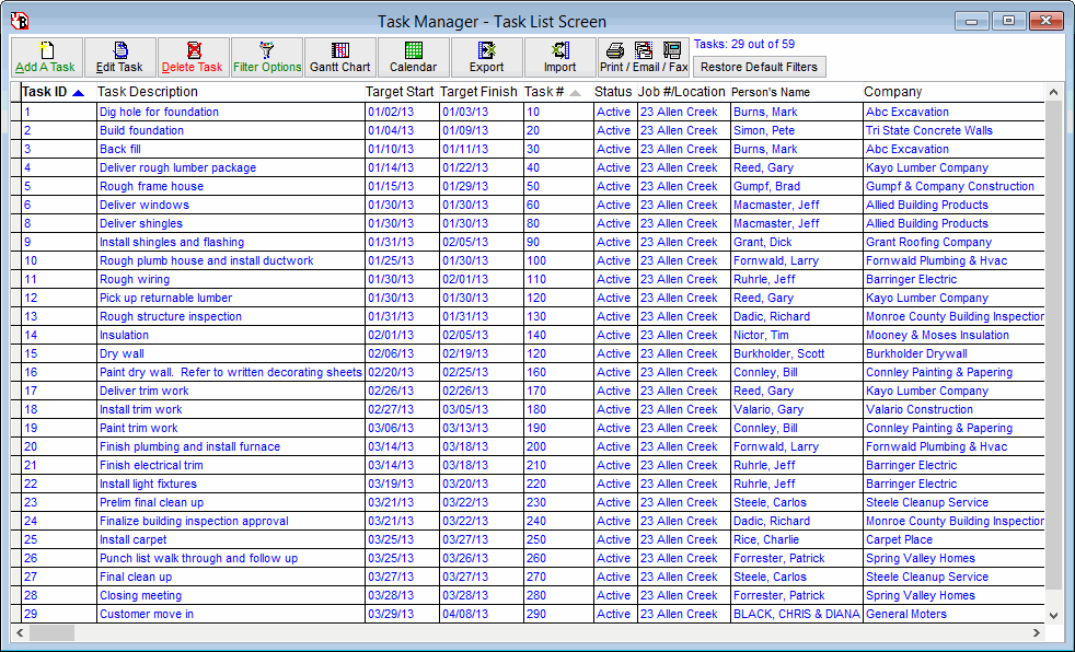 Construction Scheduling Project Management Software