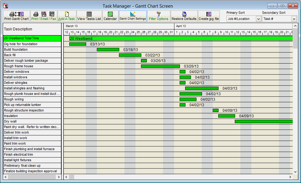Construction Scheduling Project Management Software